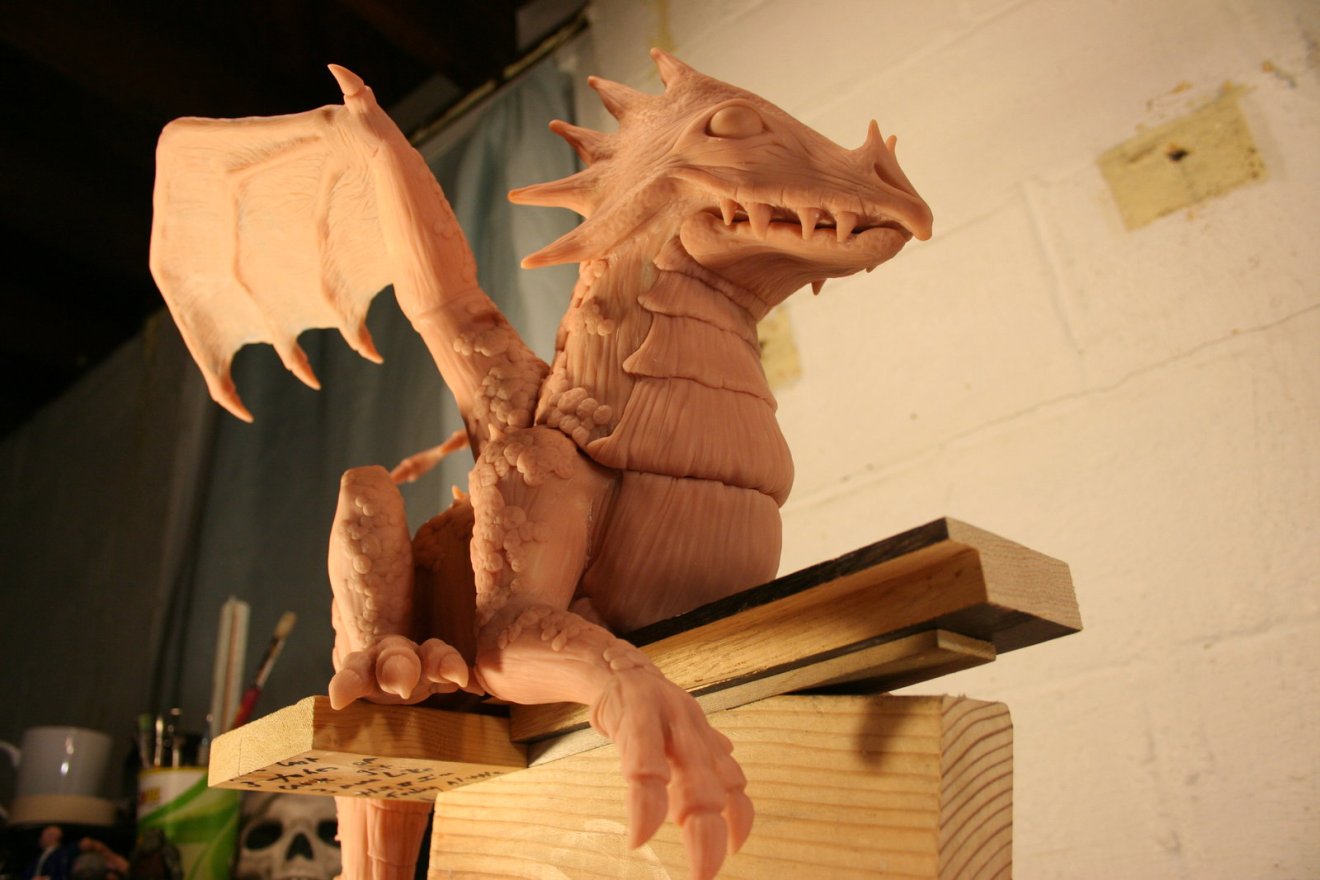 Clay Dragon Puppet Sculpture – M. R. KESSELL