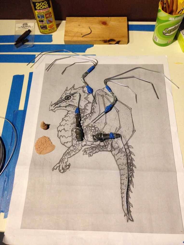 Clay Dragon Puppet Sculpture – MR. KESSELL