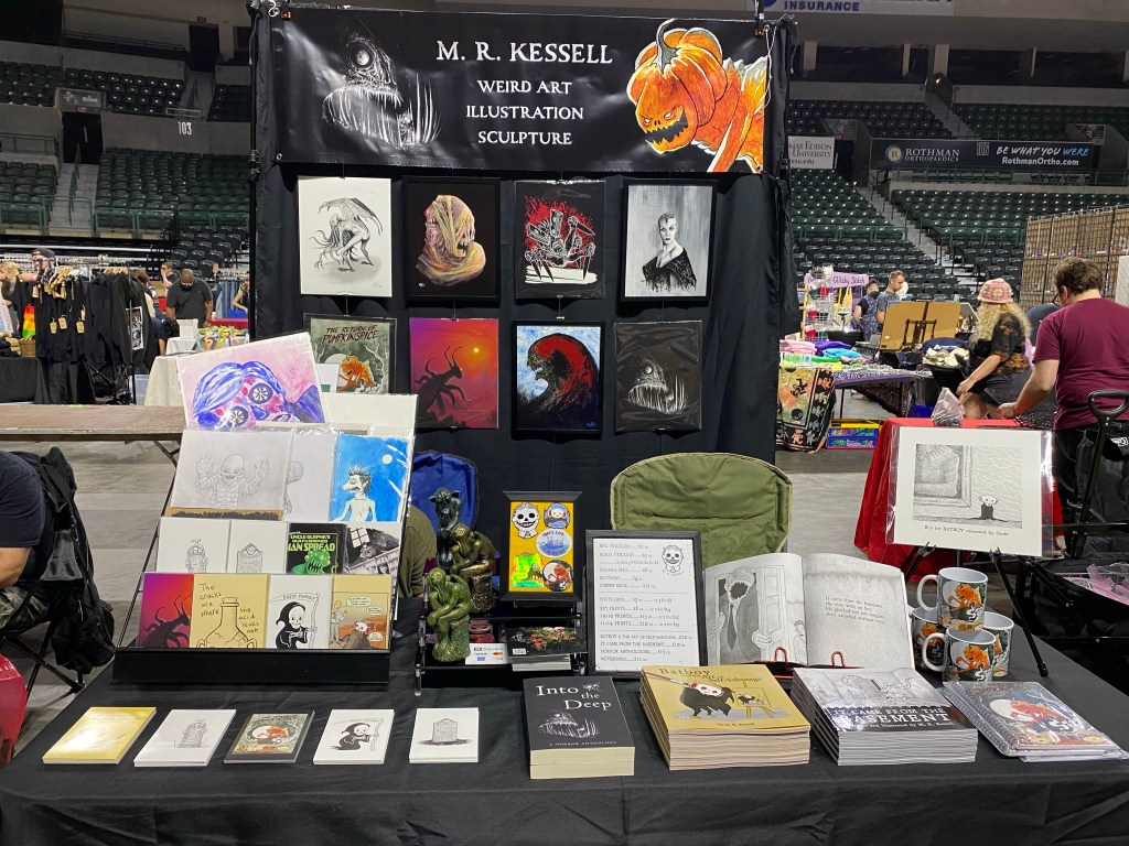 Artist alley convention table setup beginners guide – M. R. KESSELL